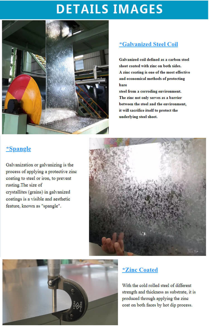 3.0mm Galvanized Steel Sheet Z275 Zero Spangle Gi Sheet Hot Dipped