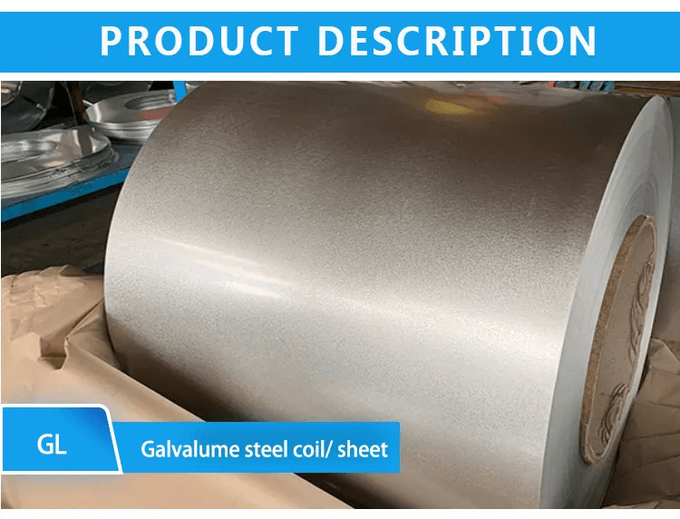 AZ150 Aluzinc Galvanized Steel Roll 600 - 1250mm Zincalume Steel Coil