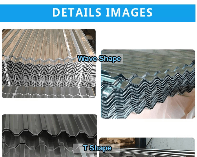 G550 Galvanised Corrugated Iron Roofing Sheets 0.105-0.8mm Corrugated ...